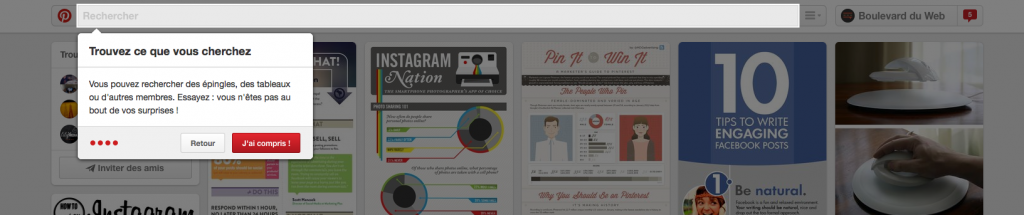 (MAJ) Pinterest améliore la recherche sur sa plate-forme - Boulevard du Web