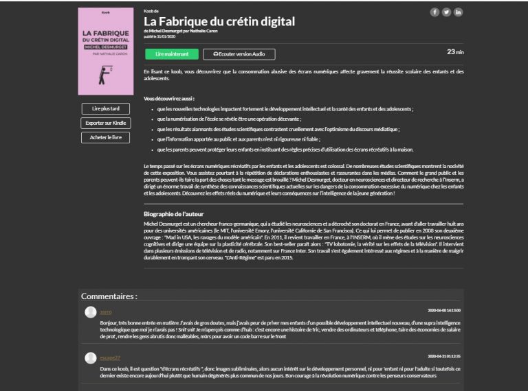 Koober : des livres de qualité à lire en moins de 20 minutes chrono ...